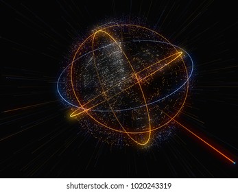 Concept Network Internet Communication Bright Lines 库存插图 1022030875 ...