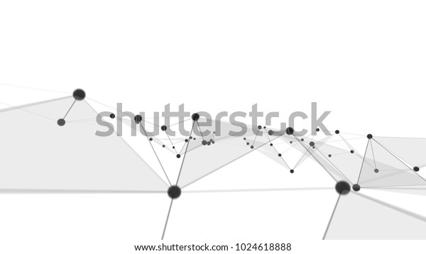 Concept Network Internet Communication Lines Polygons Stock ...