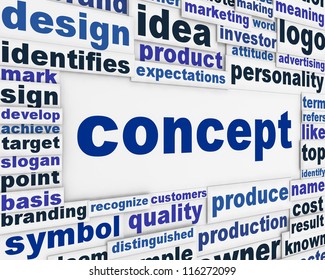 Concept Poster Design Creative Vision Message Stock Illustration ...