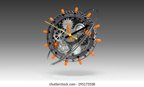 Concept Time Flying Clock Stock Illustration 295173338 | Shutterstock