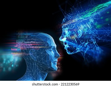Conceptual Background Artificial Intelligence Robot 3d Stock Illustration 2212230569 | Shutterstock