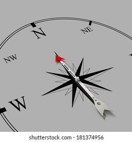 Compass pointing north Images, Stock Photos & Vectors | Shutterstock