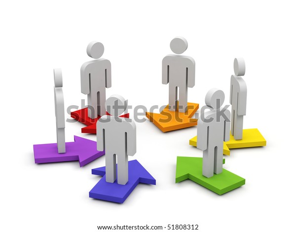 Conceptual Image Teamwork 3d Image Stock Illustration 51808312 ...