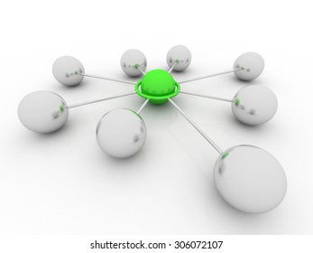 Conceptual Network Spheres Stock Illustration 306072107 | Shutterstock