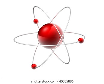 3d Helium Atom Stock Illustration 49901575