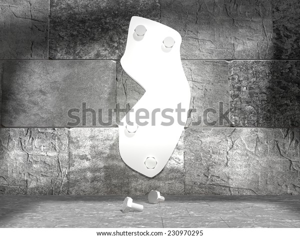 Concrete Blocks Empty Room Clear Outline Stock Illustration 230970295 ...