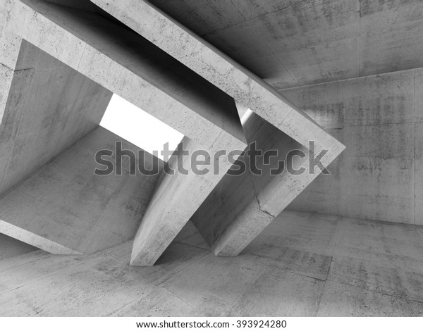 Concrete Room Cubic Interior Structures White Stock Illustration ...