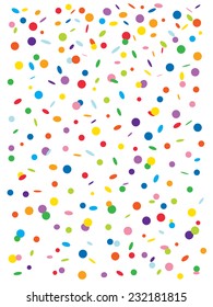 Confetti Background Stock Illustration 232181815 | Shutterstock