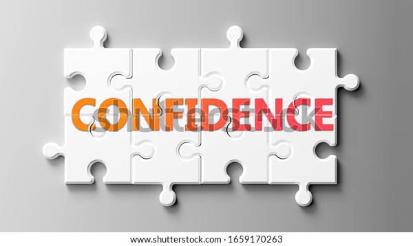 Confidence Complex Like Puzzle Pictured Word Stock Illustration 1659170263