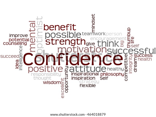 Confidence Word Cloud Concept On White Stock Illustration 464018879 ...