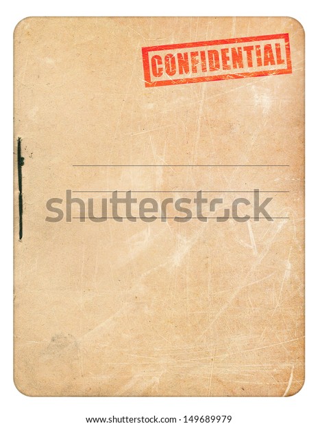 Confidential Folder Papers Stock Illustration 149689979