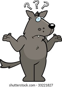 Confused Wolf Stock Illustration 33221827 | Shutterstock