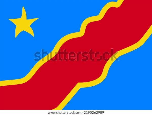 Congo Flag Custom Drawing Design Stock Illustration 2190262989 ...