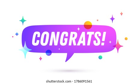 303 Congrats chat Images, Stock Photos & Vectors | Shutterstock