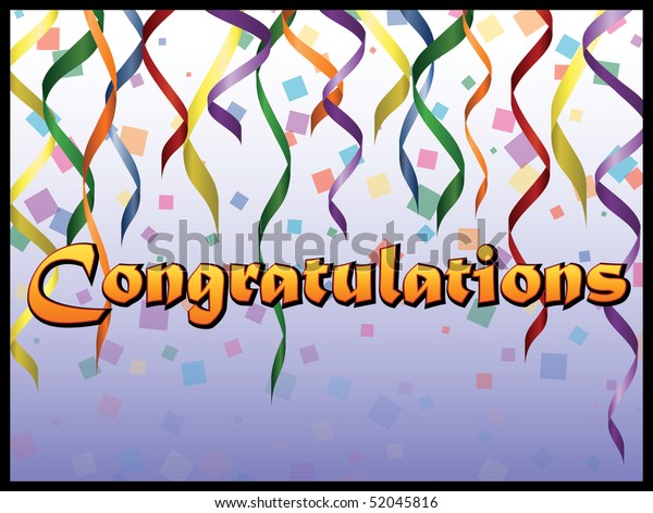Congratulations Sign Stock Illustration 52045816
