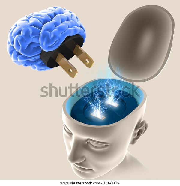 Connect Your Mind Begin Think Your Stock Illustration 3546009