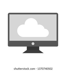 Connected Cloud Icon Design Stock Illustration 1370740502 | Shutterstock
