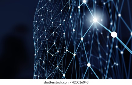 Connected Lines Background Stock Illustration 420016048 | Shutterstock