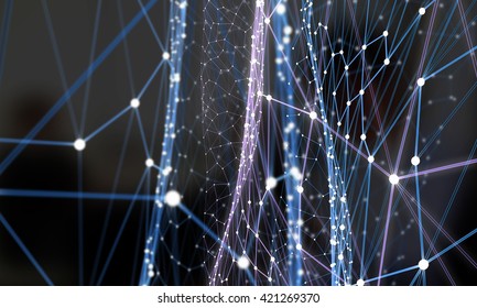 Connected Lines Background Stock Illustration 421269370 | Shutterstock
