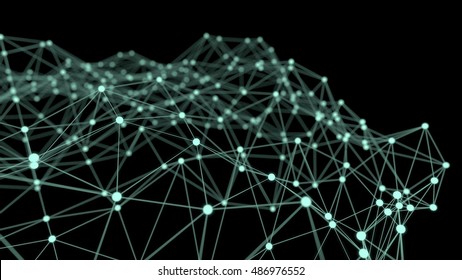 Connected Lines Background 3d Rendering Stock Illustration 486976552 ...