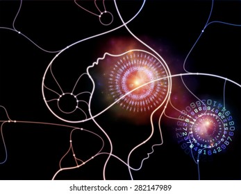 Connected Minds Series Composition Human Profiles 스톡 일러스트 282147989 ...