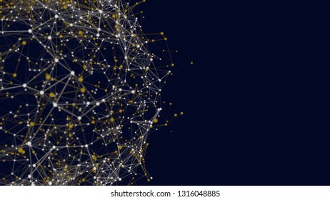 Connected Network Sphere Shape Isolated Digital Stock Illustration ...