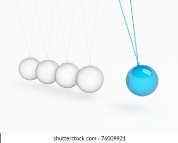 Sphere Balls Hitting Each Other Illustration: ilustración de stock ...