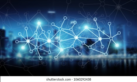 Connections System Global Datas Exchanges On Stock Illustration ...