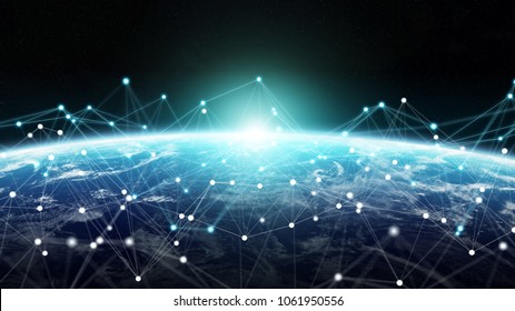 Connections System Global Datas Exchanges Over: ilustrações stock ...