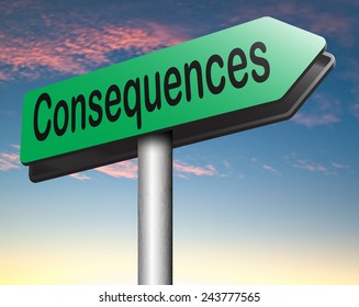 Consequences Facing Facts Accept Consequence Acts Stock Illustration ...