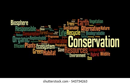 Conservation Word Cloud Stock Illustration 543734263 | Shutterstock
