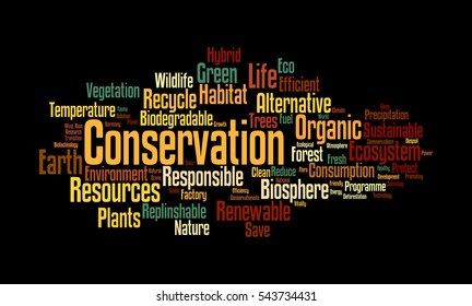 Conservation Word Cloud Stock Illustration 543734431 | Shutterstock