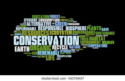 Conservation Word Cloud 스톡 일러스트 543734437 | Shutterstock