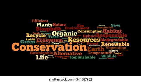 Conservation Word Cloud Stock Illustration 544887982 | Shutterstock