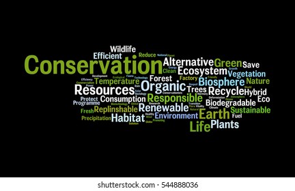 Conservation Word Cloud Stock Illustration 544888036 | Shutterstock