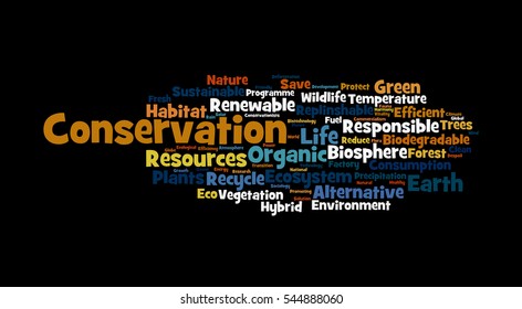 Conservation Word Cloud Stock Illustration 544888060 | Shutterstock