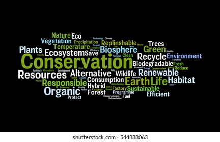 Conservation Word Cloud Stock Illustration 544888063 | Shutterstock
