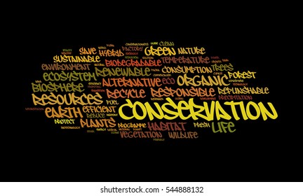 Conservation Word Cloud Stock Illustration 544888132 | Shutterstock
