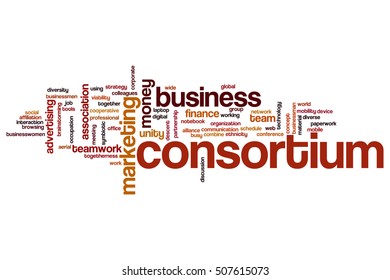 Consortium Word Cloud Concept Stock Illustration 507615073 | Shutterstock