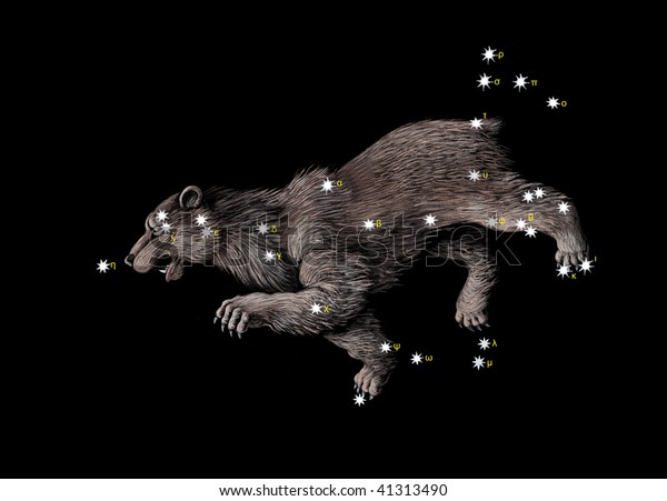 Constellation Great Bear Ursa Major Stock Illustration 41313490