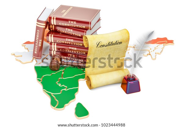 Constitution India Concept 3d Rendering Stock Illustration 1023444988