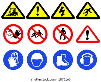 Construction Hazard Signs Stock Vector (Royalty Free) 1503588