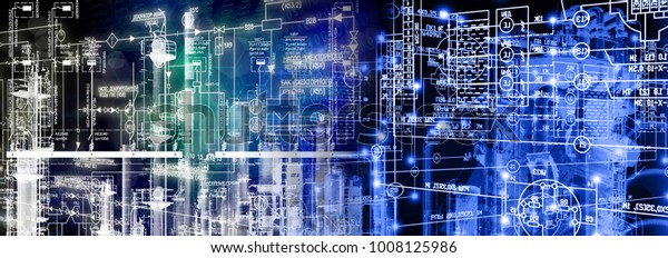 Construction Industrial Engineering Background Stock Illustration ...