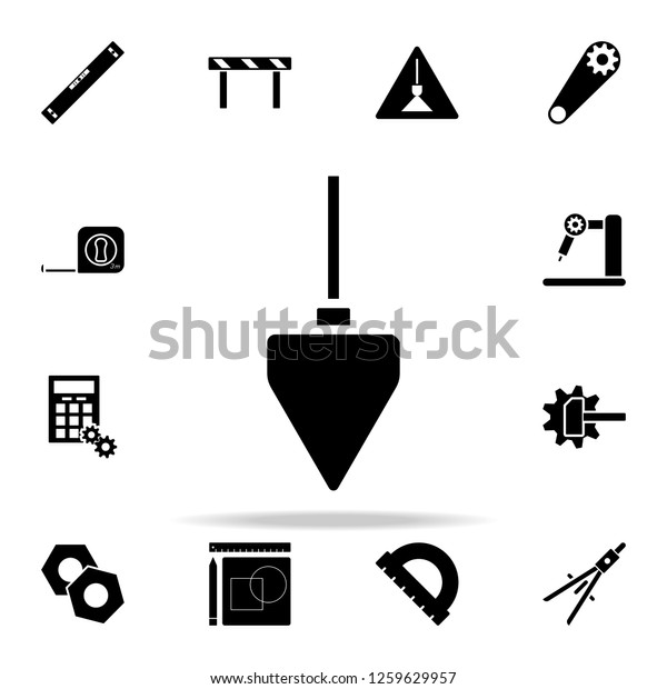 Construction Pendulum Icon Engineering Icons Universal Stock ...