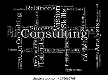 Consulting Word Cloud Stock Illustration 178663769 | Shutterstock