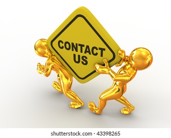 Contact Us 3d Stock Illustration 43398265 | Shutterstock