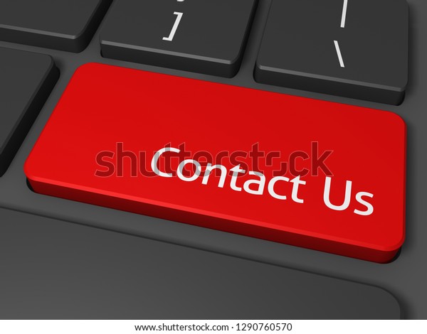 Contact Us Text On Button Keyboard Stock Illustration 1290760570 ...