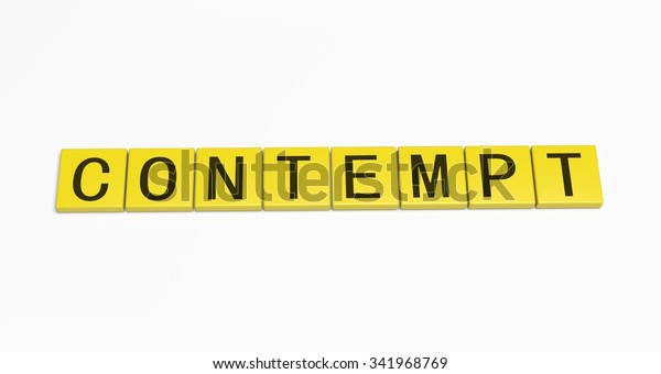 Contempt Word Stock Illustration 341968769 | Shutterstock