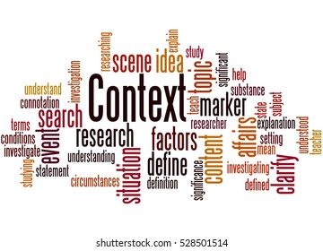 Context Word Cloud Concept On White Stock Illustration 528501514 ...