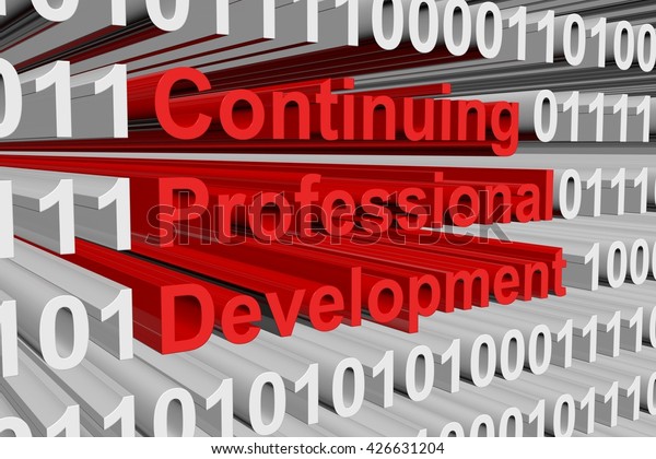 Continuing Professional Development Form Binary Code: ilustración de ...